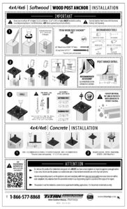 Wood Post Anchor Kits | Titan Building Products