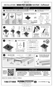 Wood Post Anchor Kits | Deck Post Anchors | Titan Building Products